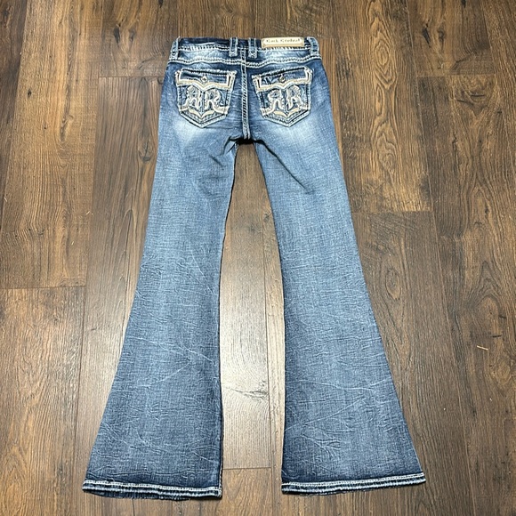 Rock Revival | Jeans | Rock Revival Denim Nadine Midrise Flare Size 23 New | Poshmark